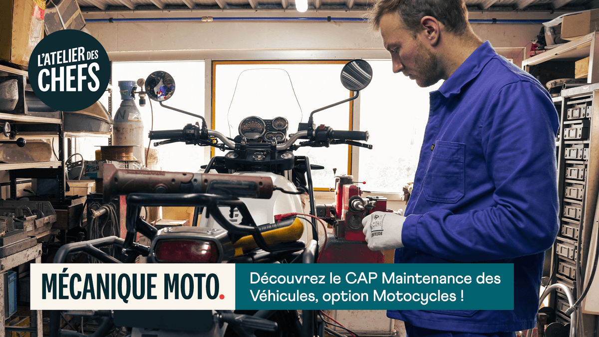 CAP Mécanique Moto (MVC) - Formation à distance, éligible au CPF